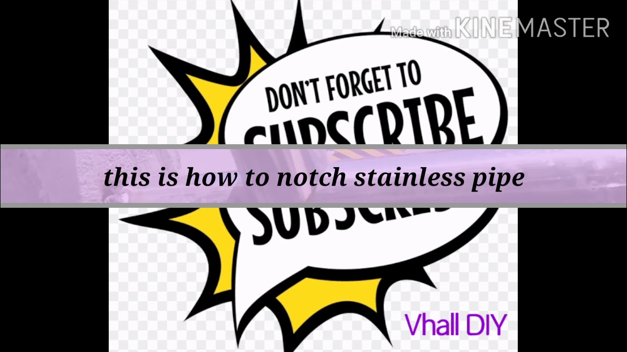 How to notch stainless pipe - YouTube