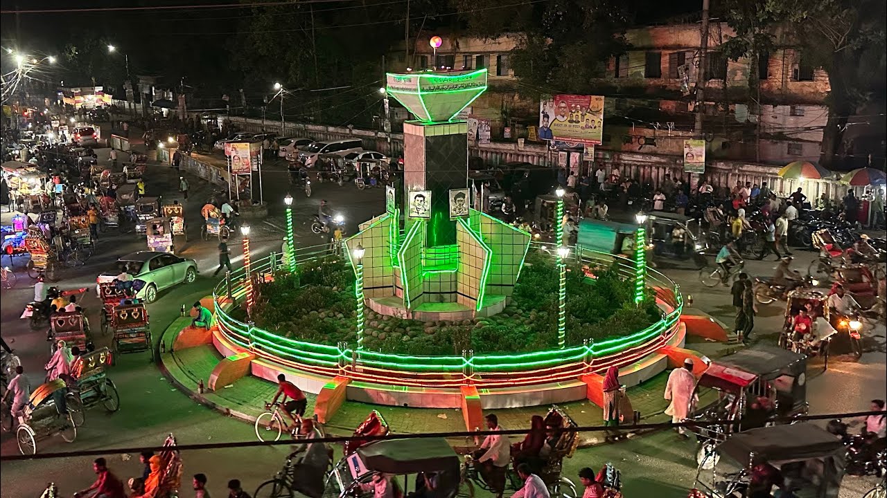 সাত রাস্তার মিলন, সাতমাথা। Busiest area in Bogura (Shatmatha). #bogura ...