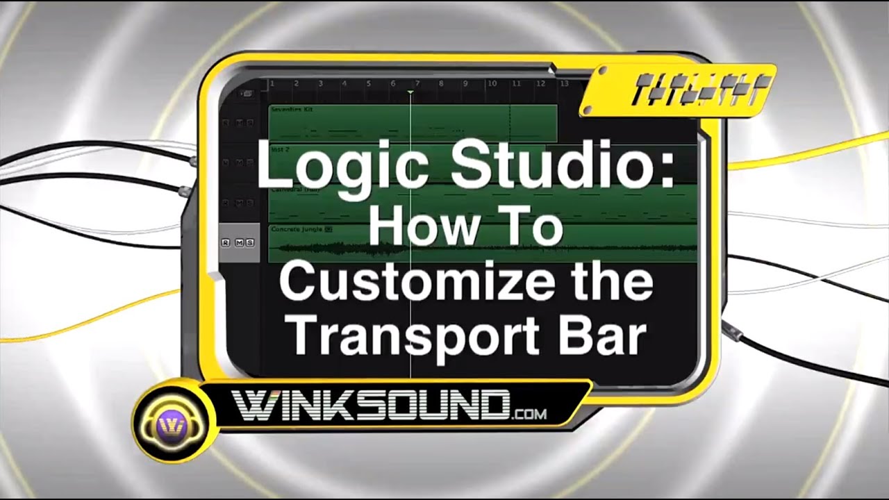 Logic Pro: How To Customize the Transport Bar | WinkSound - YouTube