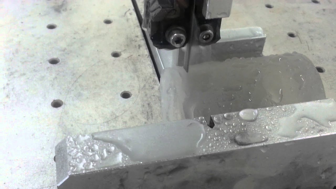 sapphire ingot cutting - YouTube