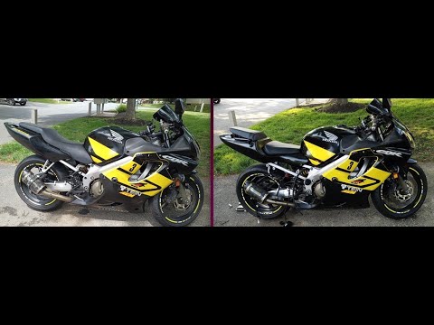 04 F4i tail swap to a 03 F4i tail (DETAILED) - YouTube