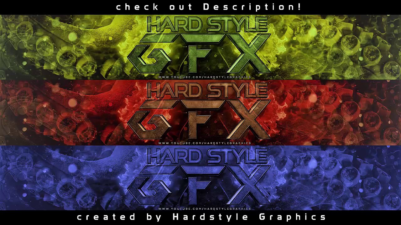 3D Channel Banner┃by Hardstyle GFX - YouTube