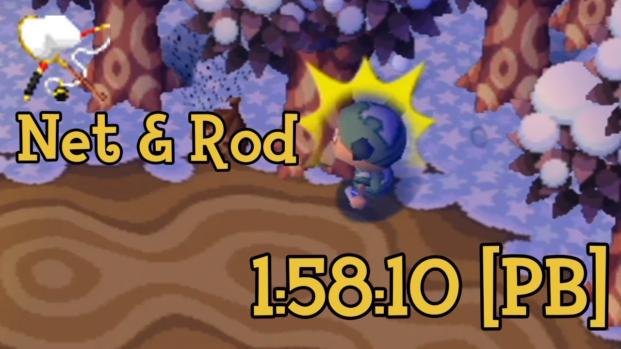 Animal Crossing Golden Net & Rod Speedrun in 1:58:10 [PB] - YouTube