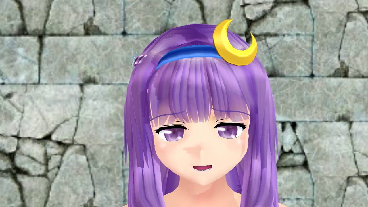 (MMD) 誰ガ為ノ世界(Patchouli 水着) - YouTube