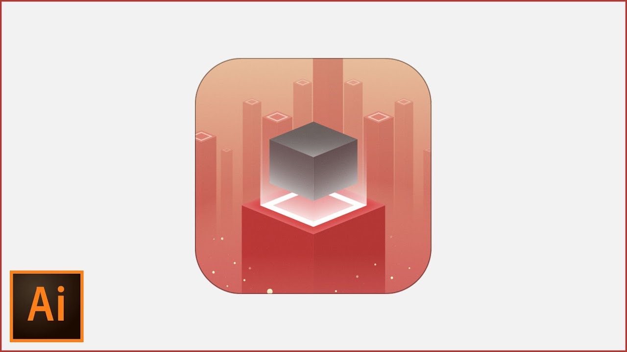 Floating Cube Icon Design – Illustrator Tutorial - YouTube
