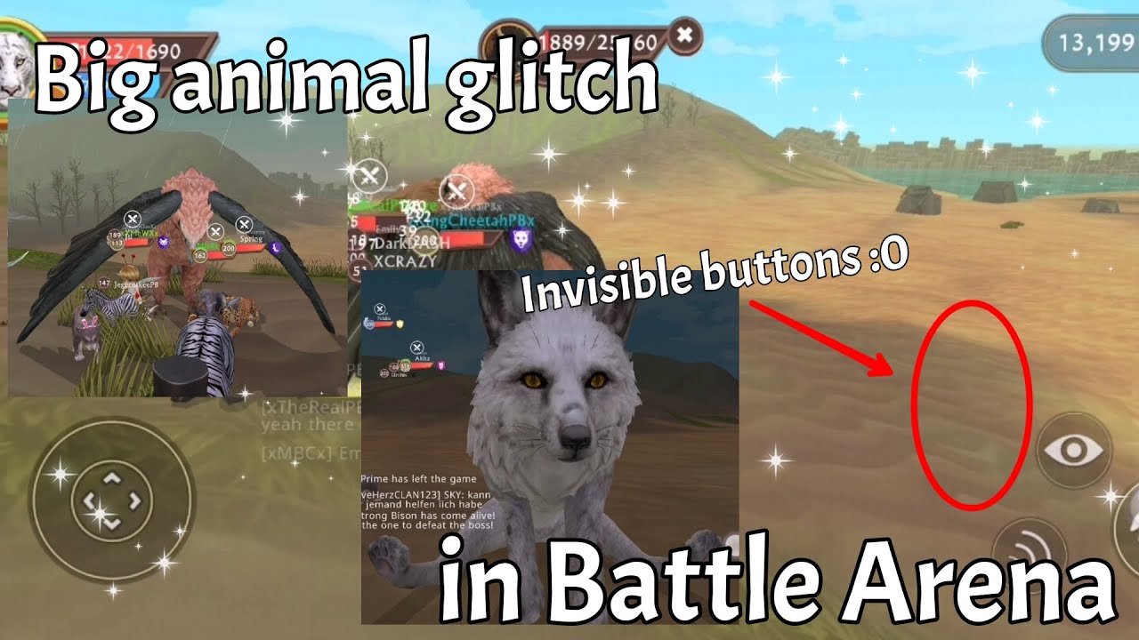 WildCraft: Big Animal Glitch in Battle Arena - YouTube