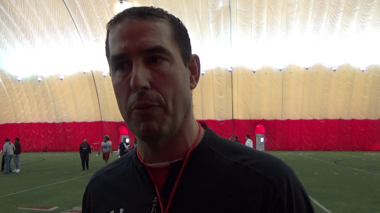 Luke Fickell Spring Practice 3 - YouTube