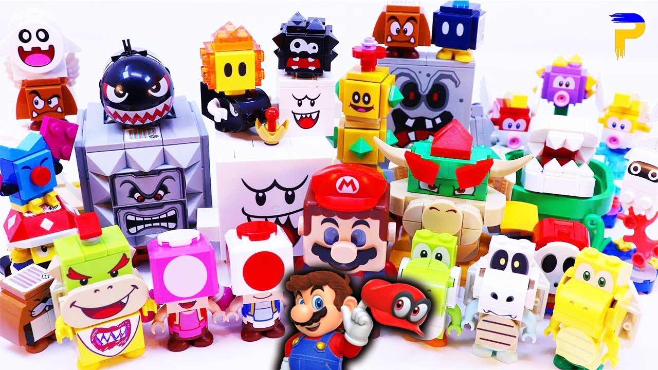 All LEGO Super Mario Characters and Figures Build Side by Side ...