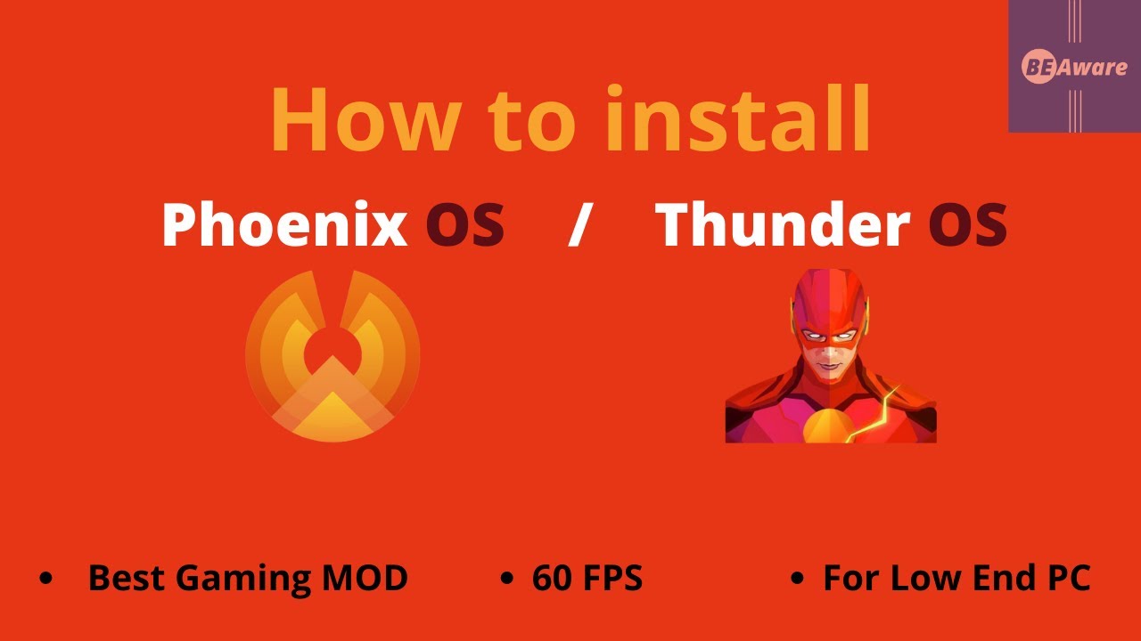 How to install Thunder OS v4.4 Lite for PUBG? | Install Phoenix OS on ...