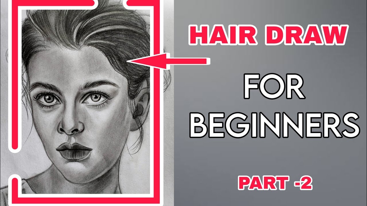 HOW TO DRAW HAIR | PART -2| HIAR DRAWING| BROWNMUNDA.120 - YouTube