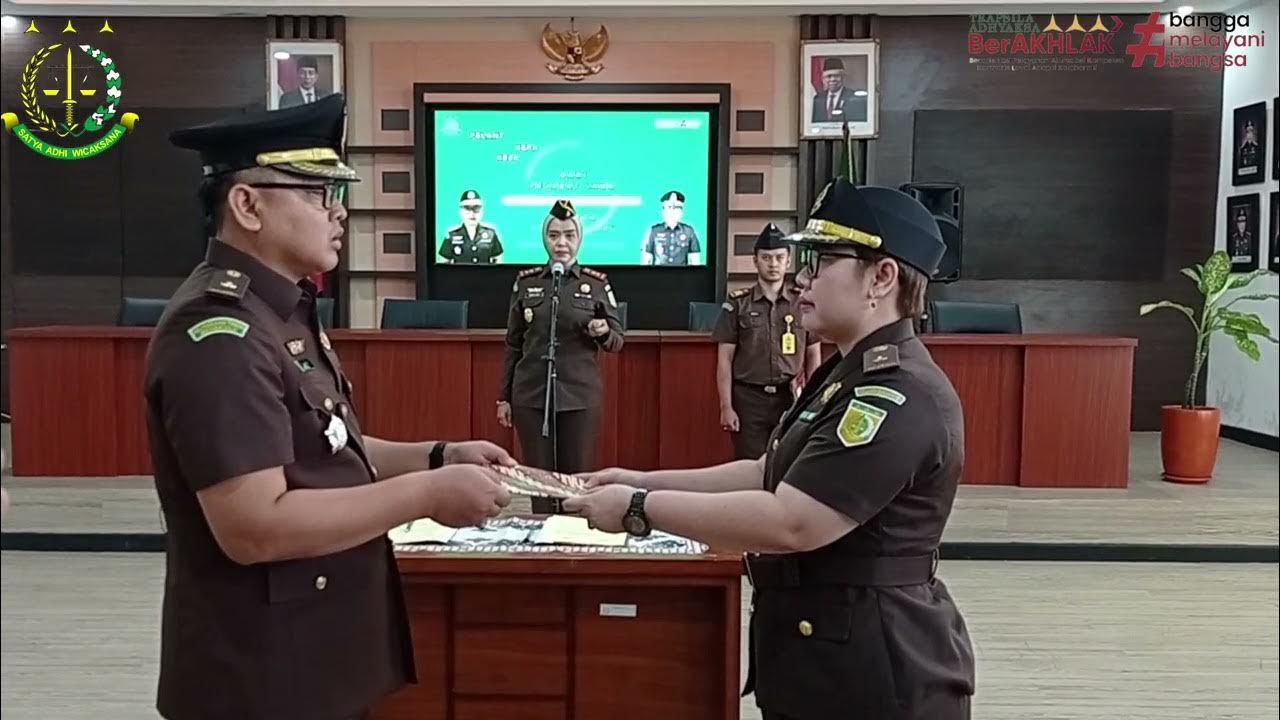 Pelantikan dan Serah Terima Jabatan Kepala Seksi Intelijen Kejaksaan Negeri Sumedang - YouTube