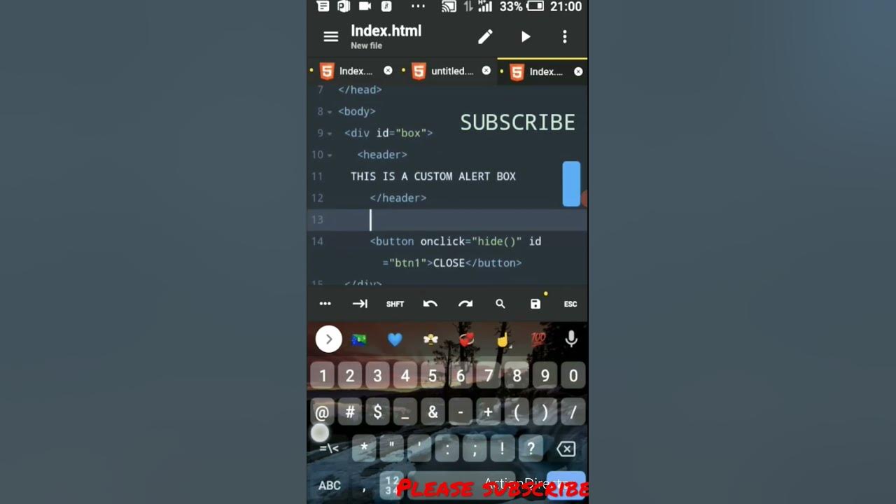 Custom Alert Boxcode Coding Css3 Html5 Htmlcss Html Webseries