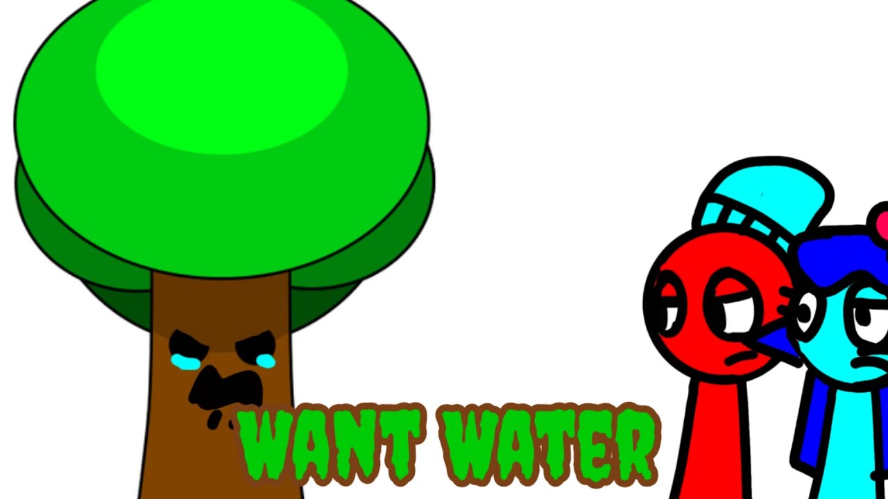 Want Water FNF Sprunki Horror Madness Mr Tree Vs Redmer - YouTube