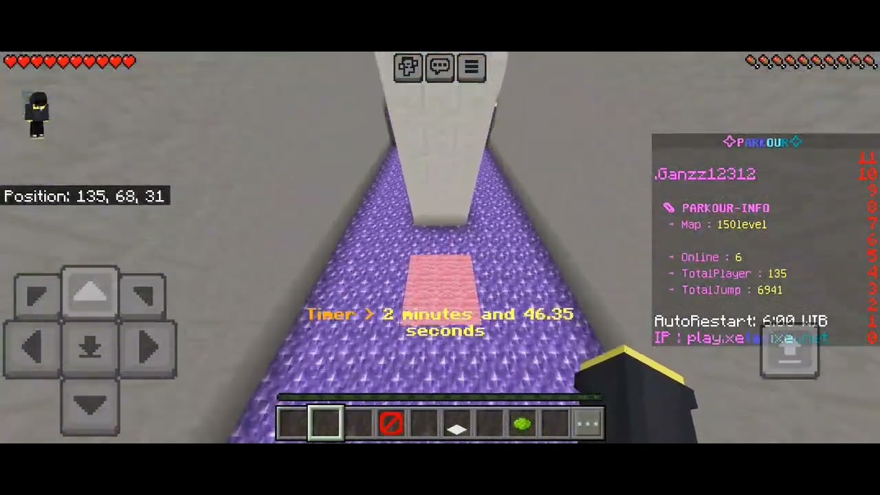 Aku coba bermain parkour di Minecraft wow, kalian lebih milih aku main bedrock atau Java? - YouTube