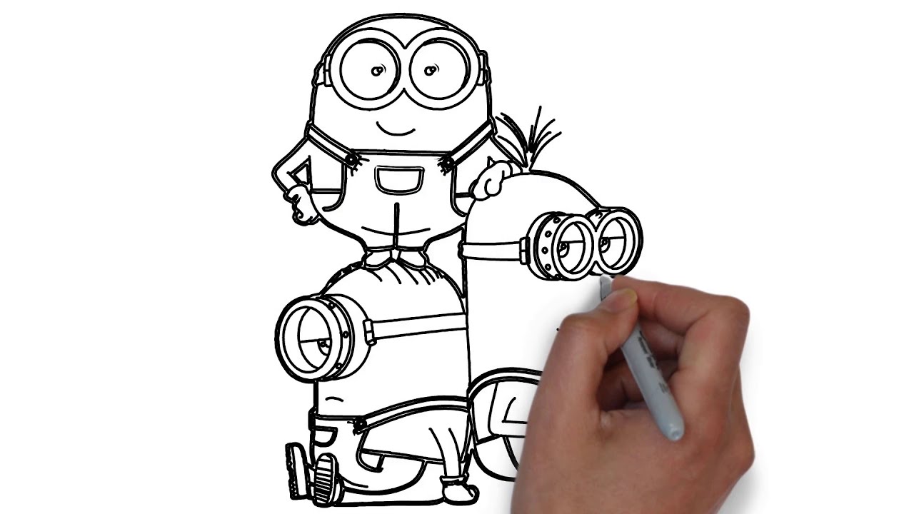 How To Draw Minions Kevin