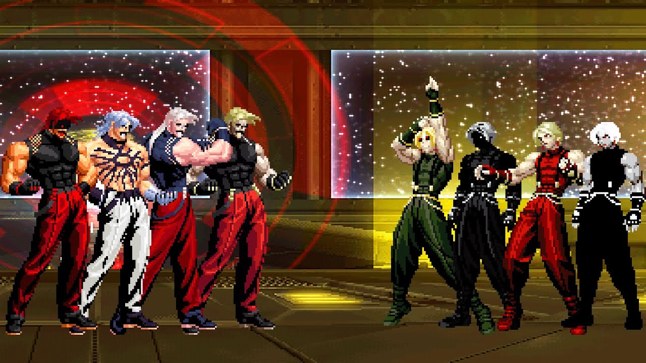 KOF MUGEN | Rugal Team vs Adelheid Team - YouTube