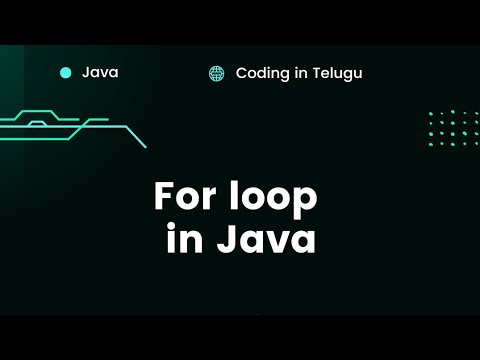 Understanding For Loop in Java | Java in Telugu | Java Basics 44 | Java Loop Statements -2 - YouTube