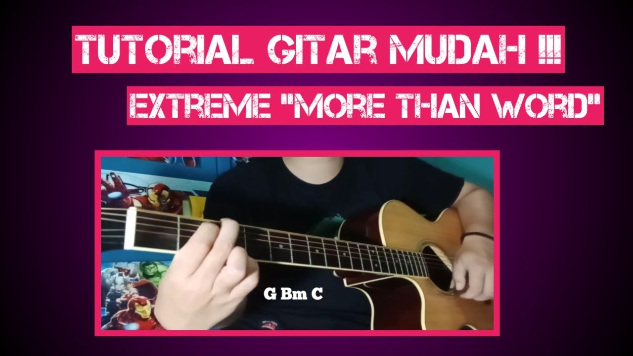 More than words_Extreme Tutorial Gitar Mudah - YouTube