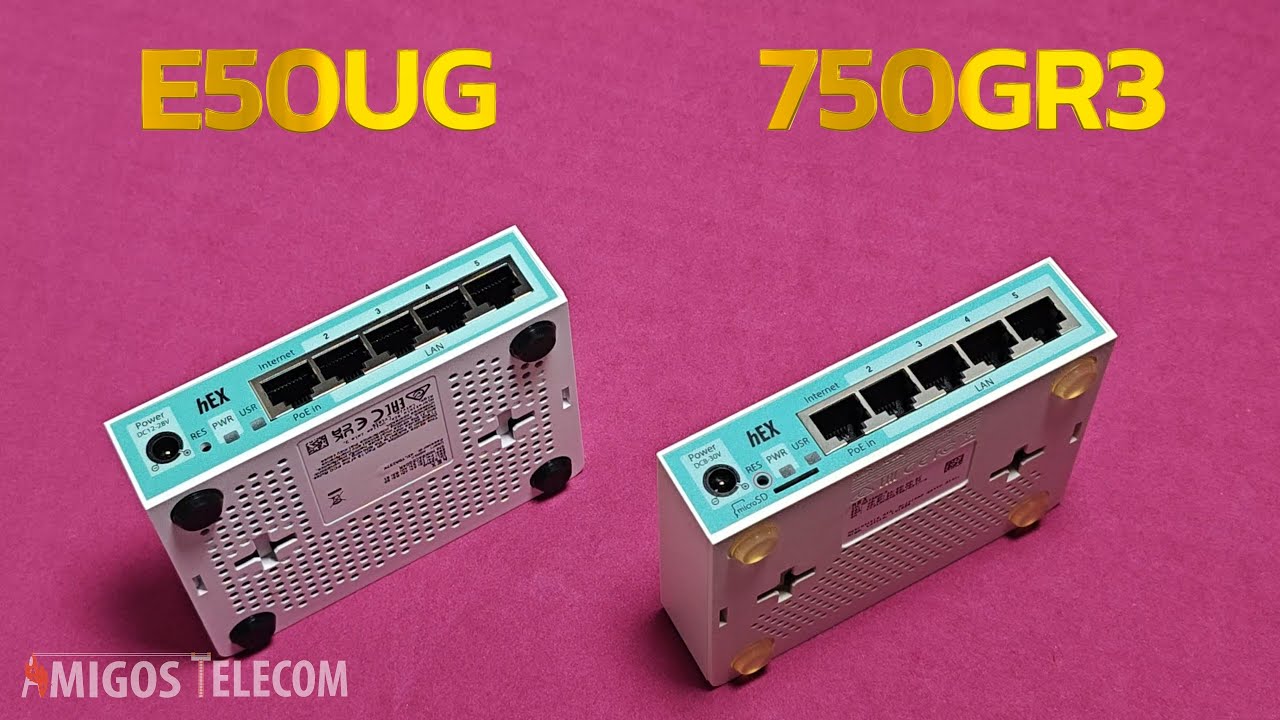 Mikrotik E50UG (unboxing e comparativo com a RB750gr3) RB Hex Refresh - YouTube