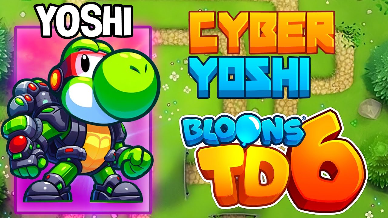 CYBER YOSHI Map in BTD6 - YouTube