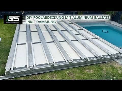 Pooldeck als Terrasse: DIY Poolabdeckung inkl. Dämmung mit Aluminium ...