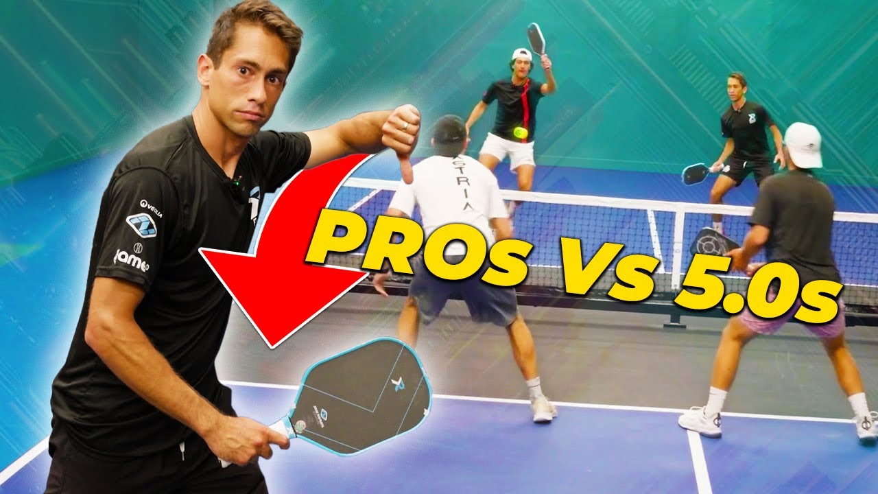 No BACKHANDS Allowed! Pros vs 5.0s - YouTube
