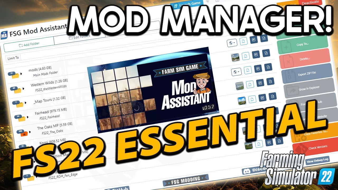 THE NUMBER ONE MOD/ADDON FOR FS22!! | FSG MOD ASSISTANT 🛠️🔧| GRAINMAN ...
