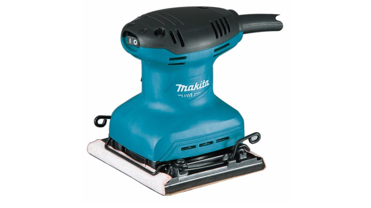 Makita M9200B - Finishing Sander, 1/4 Sheet Power 180W. - YouTube