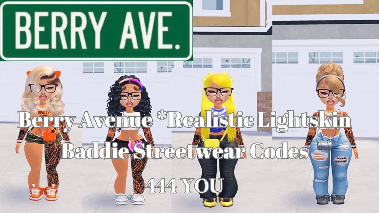 BERRY AVENUE CODES CLOTHES*Lightskin Baddie Outfit Codes 444 YOU - YouTube