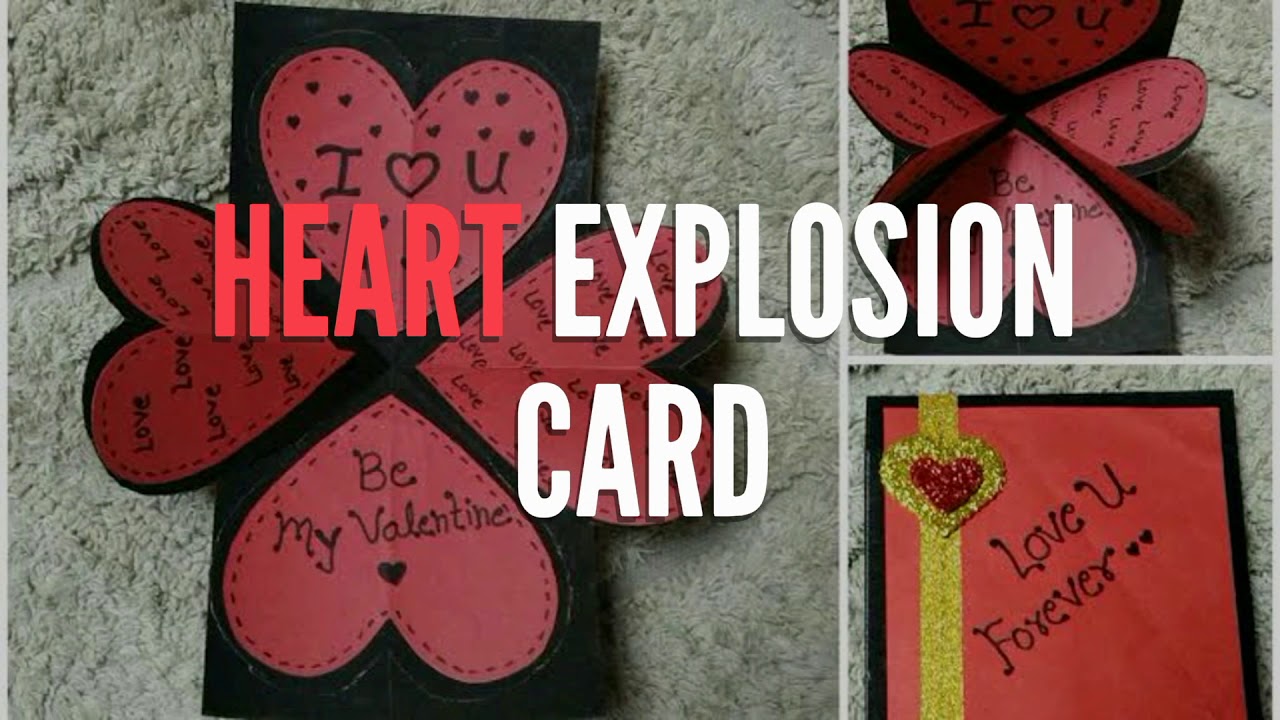 Tutorial | Twist and Pop up card| Heart explosion card| Swing Card ...