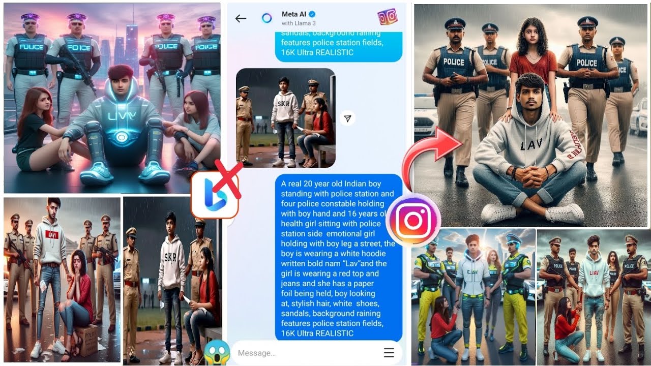 Police AI 3D image create | police ai image generator | instagram ai ...