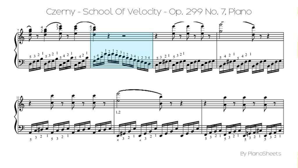 Czerny - School Of Velocity - Op. 299 No. 7 [Piano Solo] - YouTube