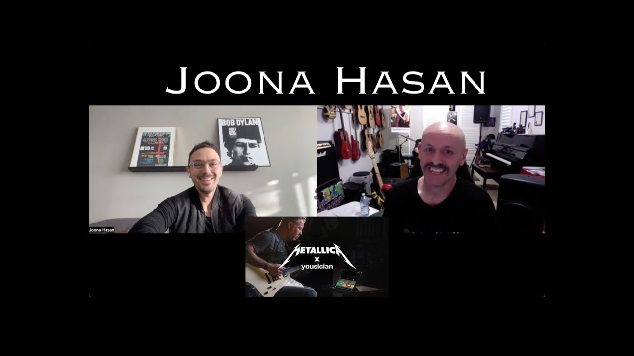 Joona Hasan from Yousician Sept 2022 - Metallica Course - YouTube