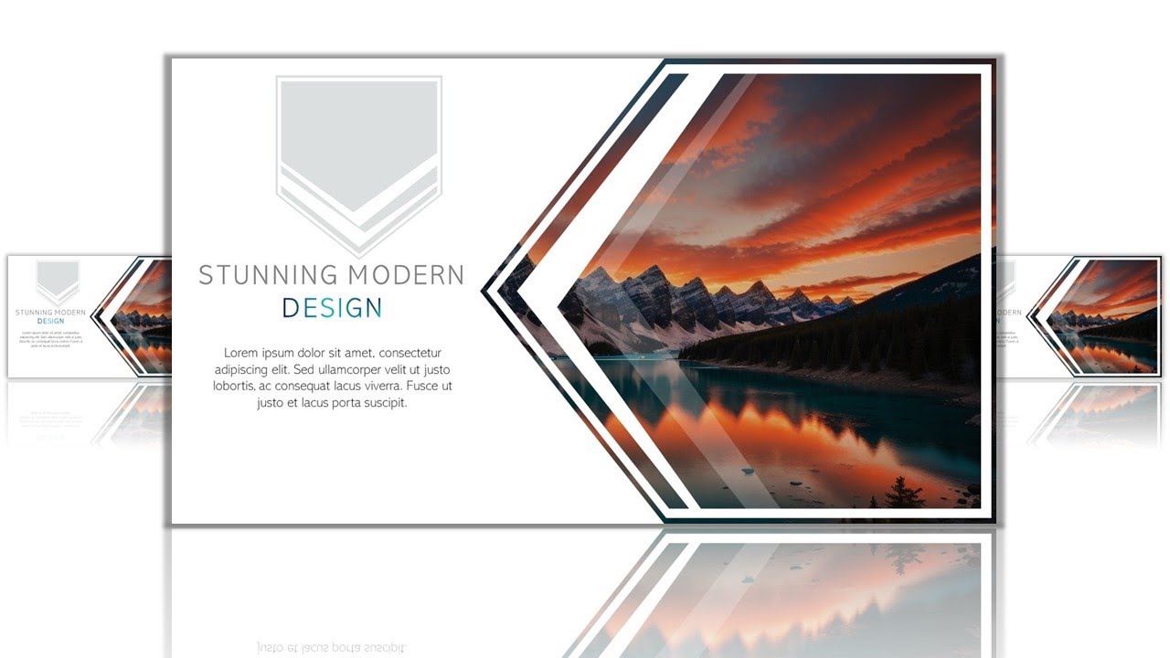 Beautiful and Modern slide in Powerpoint. How to Create! - YouTube
