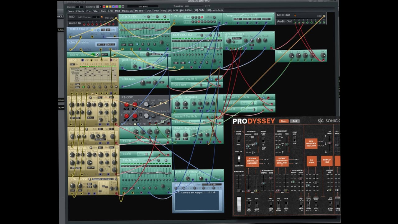 Sonic-Core Modular: Alligranugator [Audio Splicing in Studio One v3.5 ...