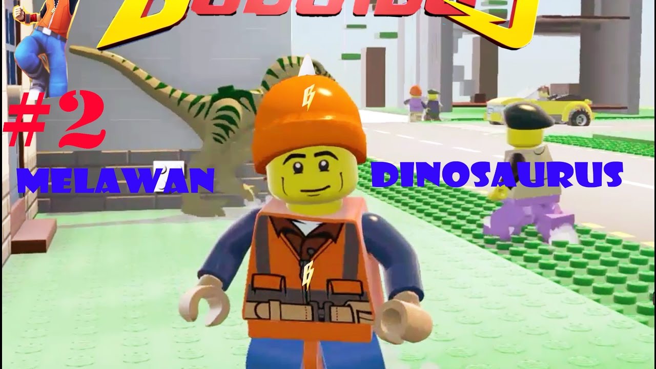 #2 WOW! Boboiboy Bertarung Melawan Dinosaurus di KOTA [LEGO] - YouTube