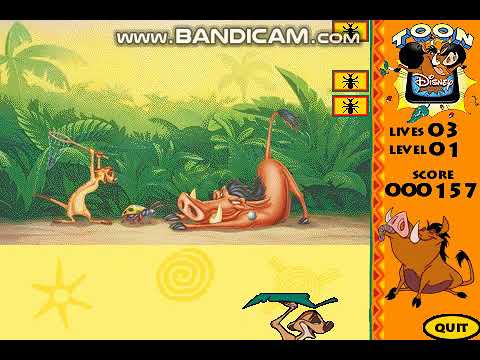 Timon and Pumbaa Bug Out Game - YouTube