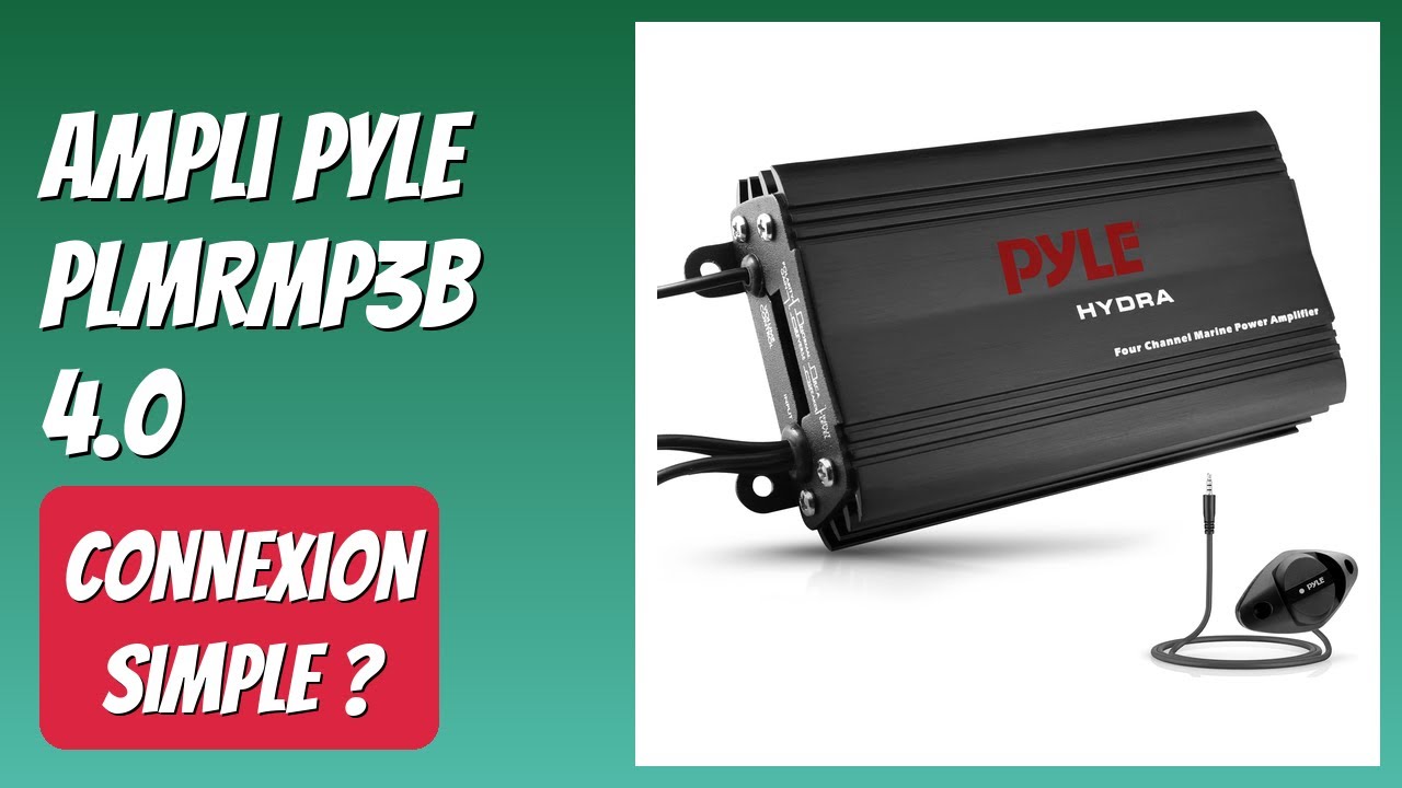 AVIS (2025) : Ampli Pyle PLMRMP3B 4.0. DÉTAILS ESSENTIELS - YouTube