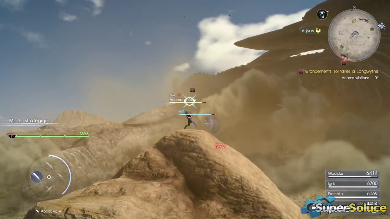 Final Fantasy XV : Combat contre Adamankhélone - YouTube