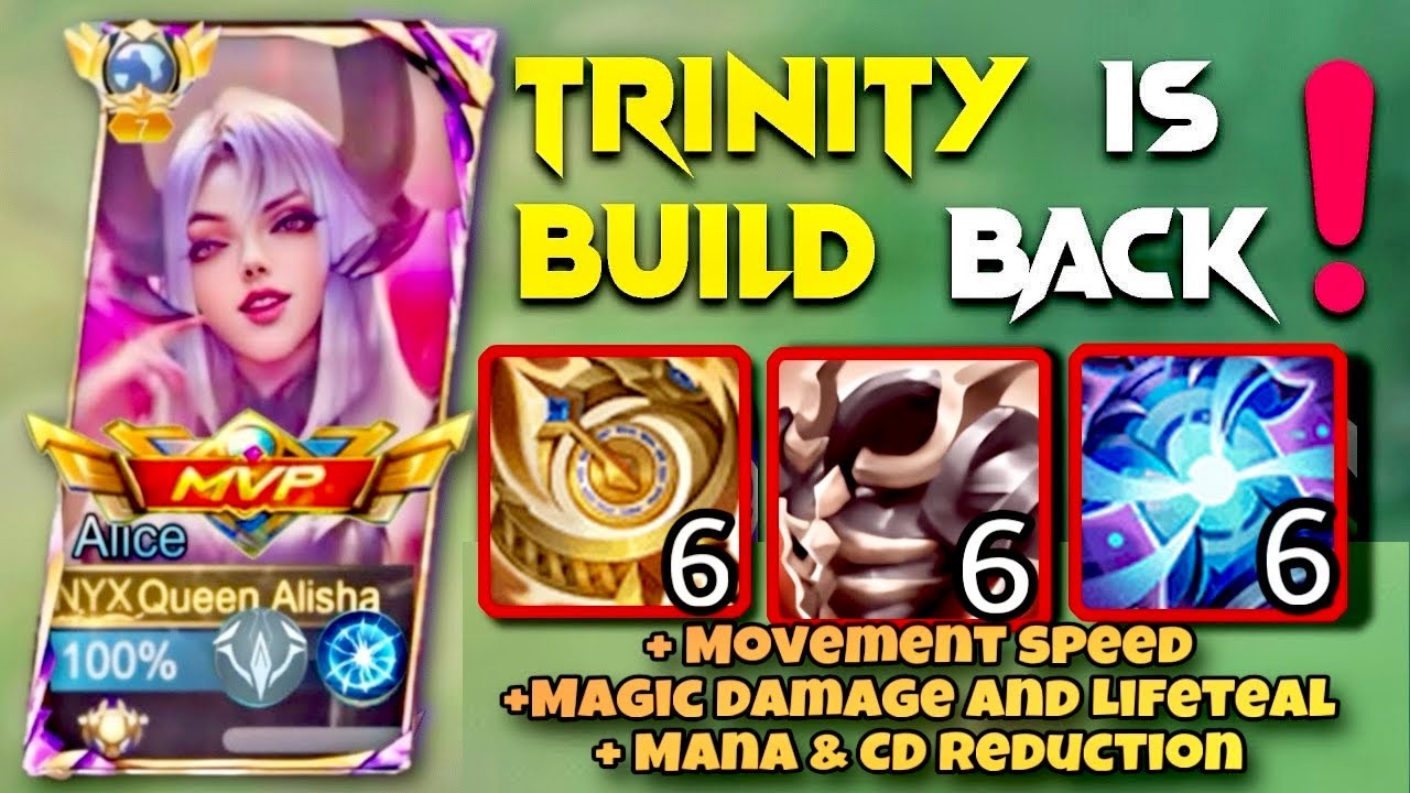 NEW ALICE PERFECT TRINITY BUILD TO GET MANIAC IN RANK GAME! 🔥| MUST TRY ...