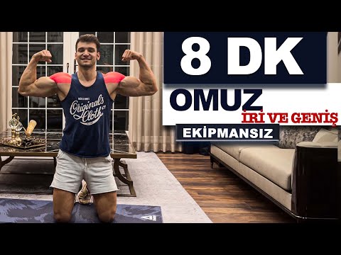 8 DK Evde Muhteşem Omuz Antrenmanı // Geniş ve İri Omuzlar! | velikaans