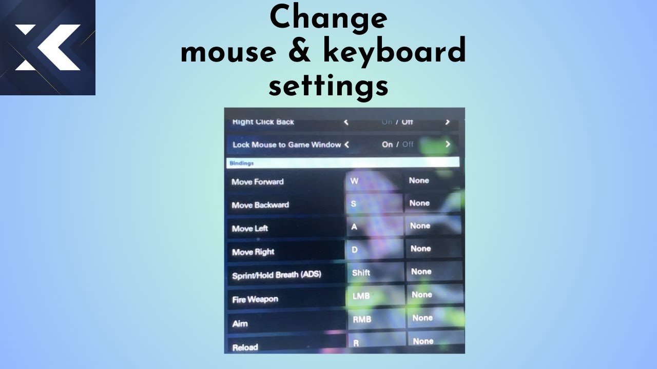 How to Change Mouse and keyboard settings in XDefiant - YouTube
