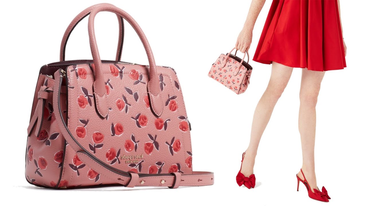 Kate Spade bag. Knott ditsy rose mini satchel New York. Color serene ...