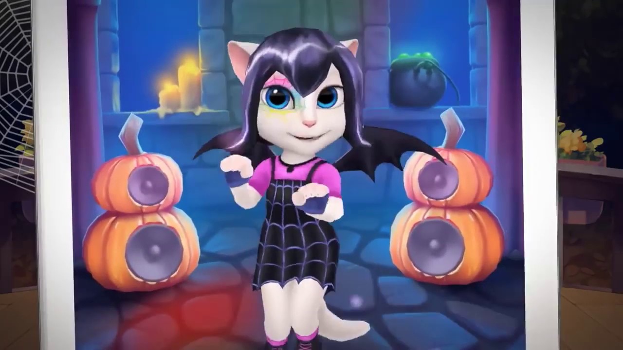 WATCH MY TALKING ANGELA 🎃 Halloween Dance Party 🎃 - YouTube