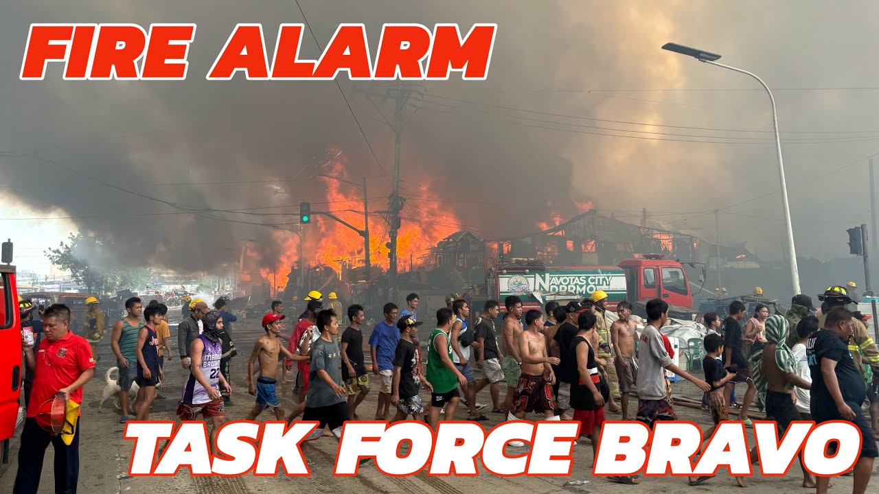 Fire alarm at Aroma, Barangay 105, Tondo Manila | Task Force Bravo | 09 ...