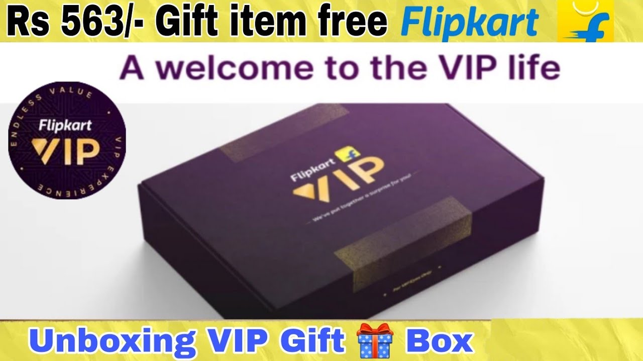 Flipkart VIP Gift box Unboxing 🎁 Flipkart offer #flipkart #vip #gift # ...