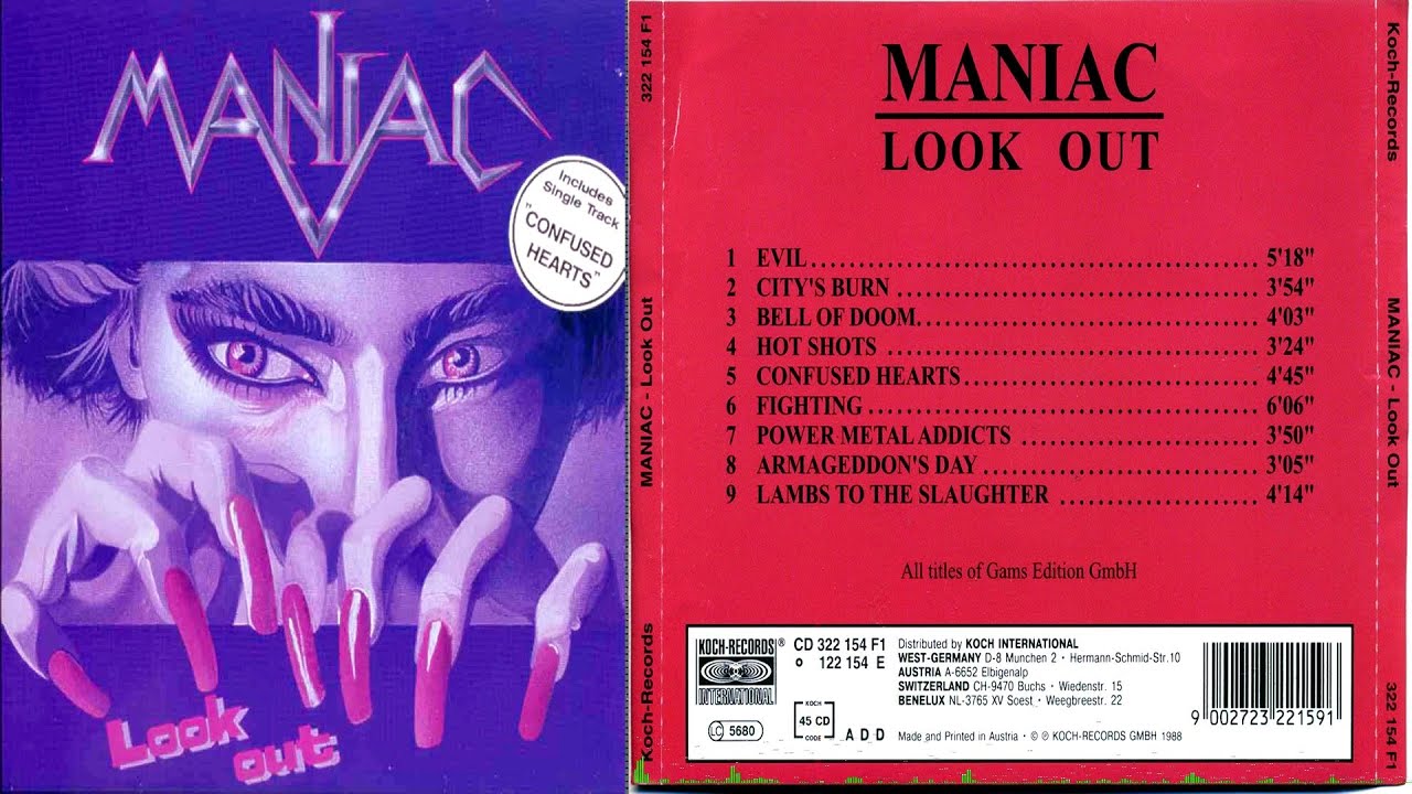 Maniac | Austria | 1989 | Look Out | Full Album | Speed Metal | Heavy ...