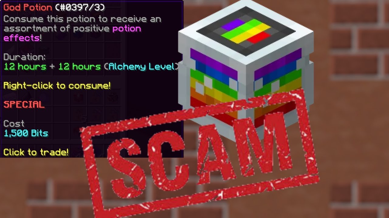 God Potions are a *SCAM* [Hypixel Skyblock] - YouTube