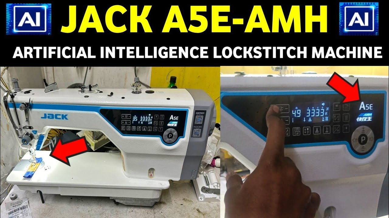 Jack A5E A.M.H l Computerized Sewing Machine l How It works Hindi - YouTube