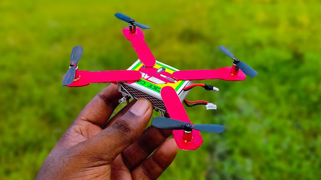 How To Make Mini Drone Using Matchbox - Matchbox Diy Idea - YouTube